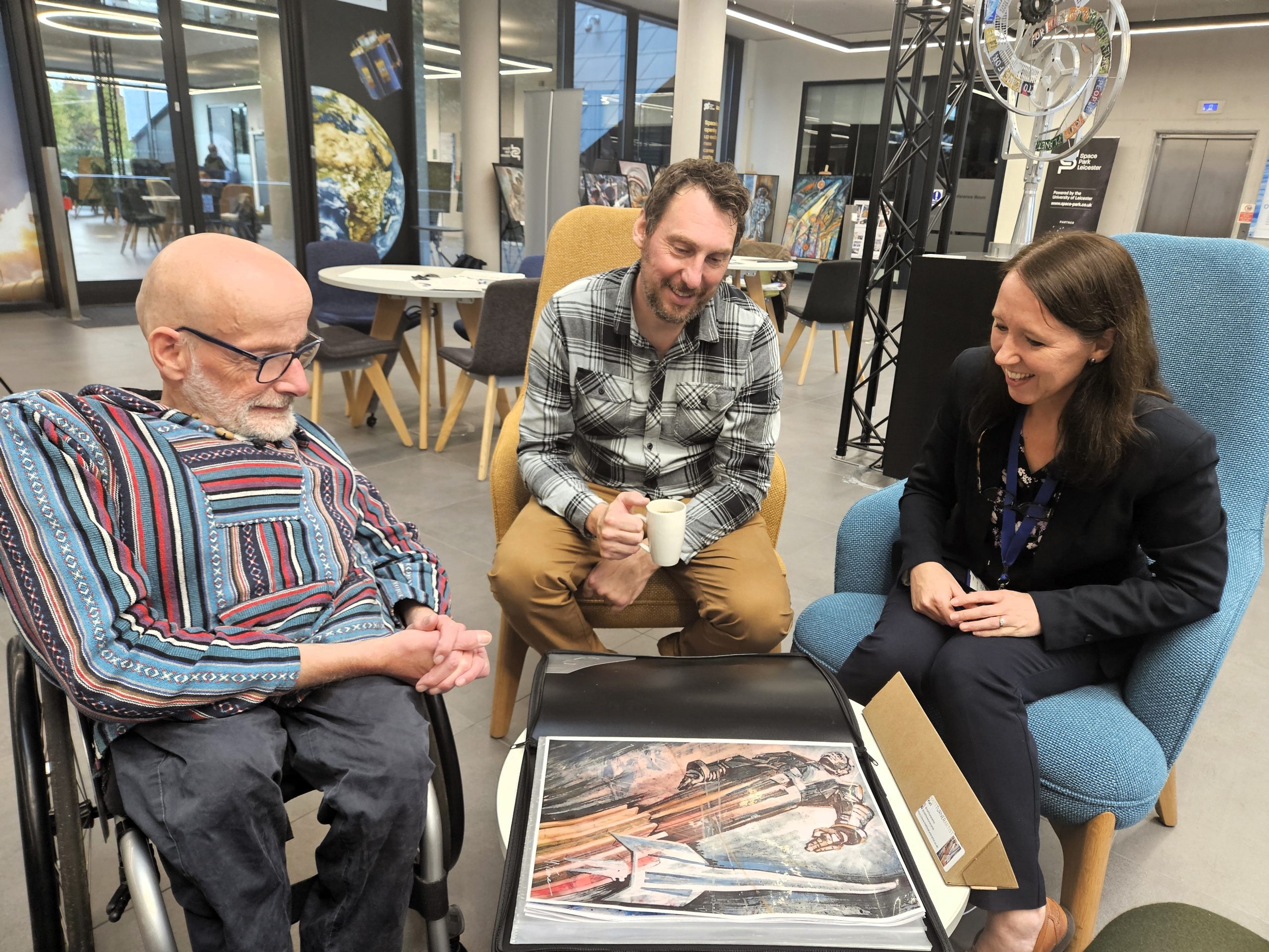 Space Park exhibits award-winning artist’s work during World Space Week