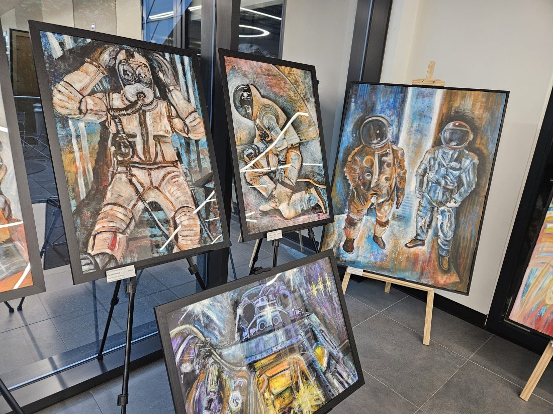 Space Park exhibits award-winning artist’s work during World Space Week